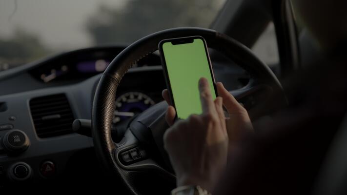 Using Phone While Driving Stock Video Footage for Free Download