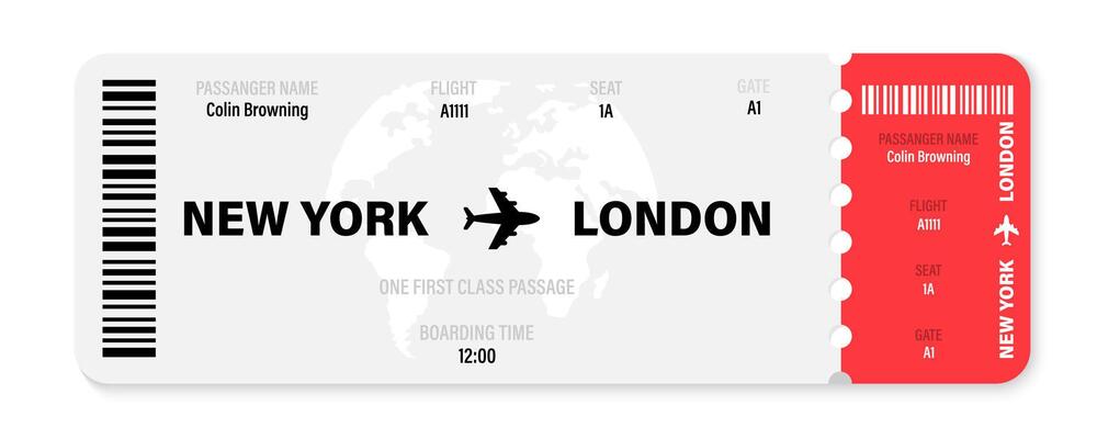 Boarding Pass Vector Art Icons And Graphics For Free Download