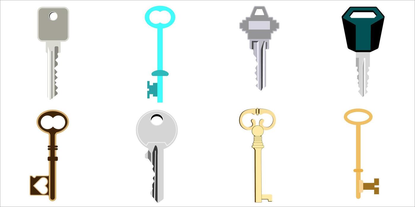Bunch Of Keys Vector Art, Icons, and Graphics for Free Download