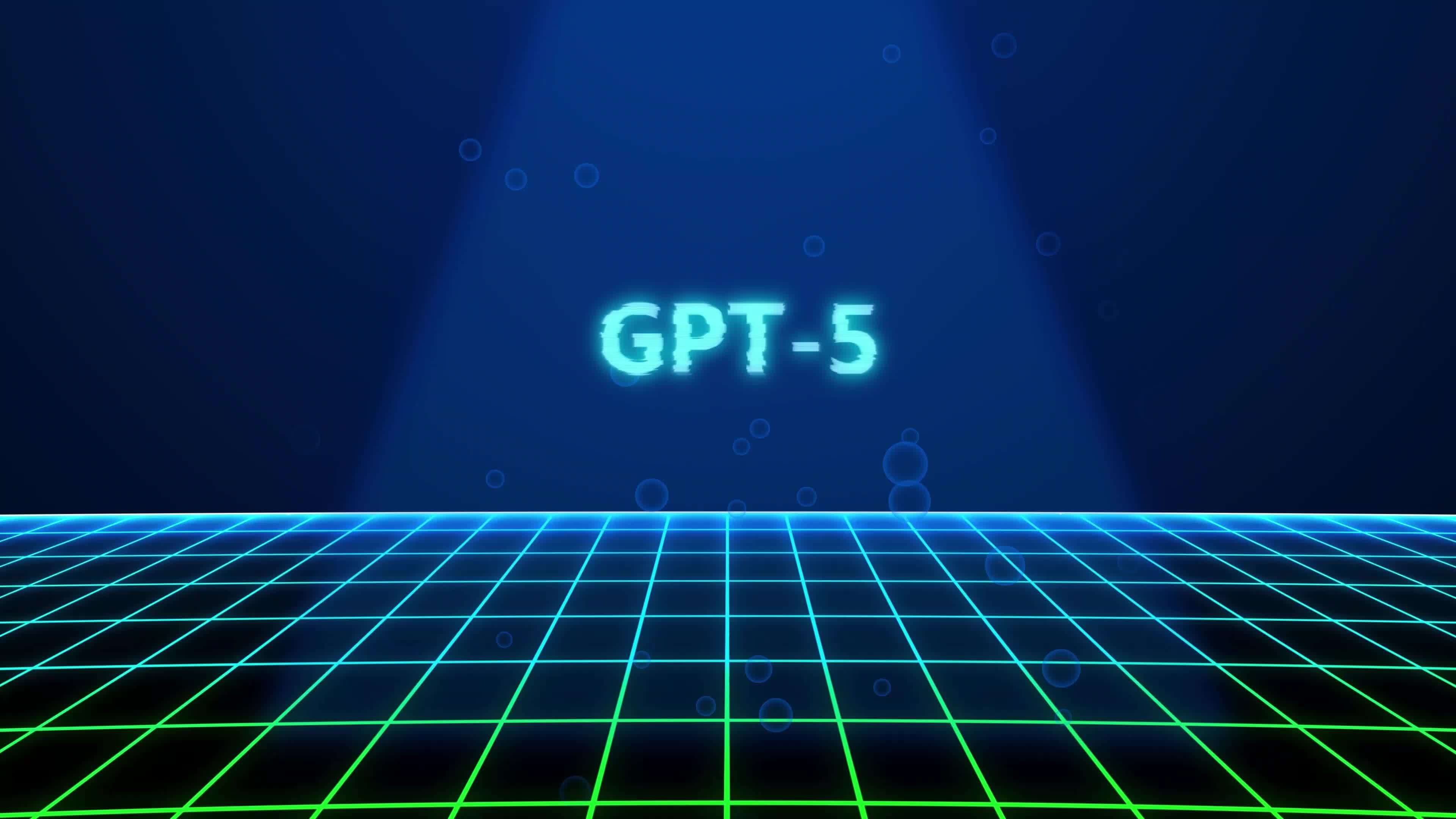 GPT-5 HOLOGRAPHIC TITLE WITH DIGITAL BACKGROUND 44426878 Stock Video at Vecteezy