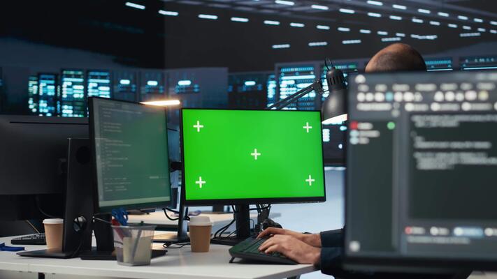 Green Screen Code Stock Video Footage for Free Download