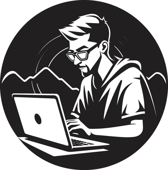 Computer Nerd Vector Art, Icons, and Graphics for Free Download