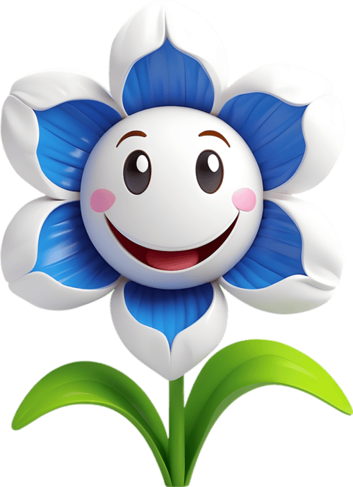Smiley Flower PNGs for Free Download