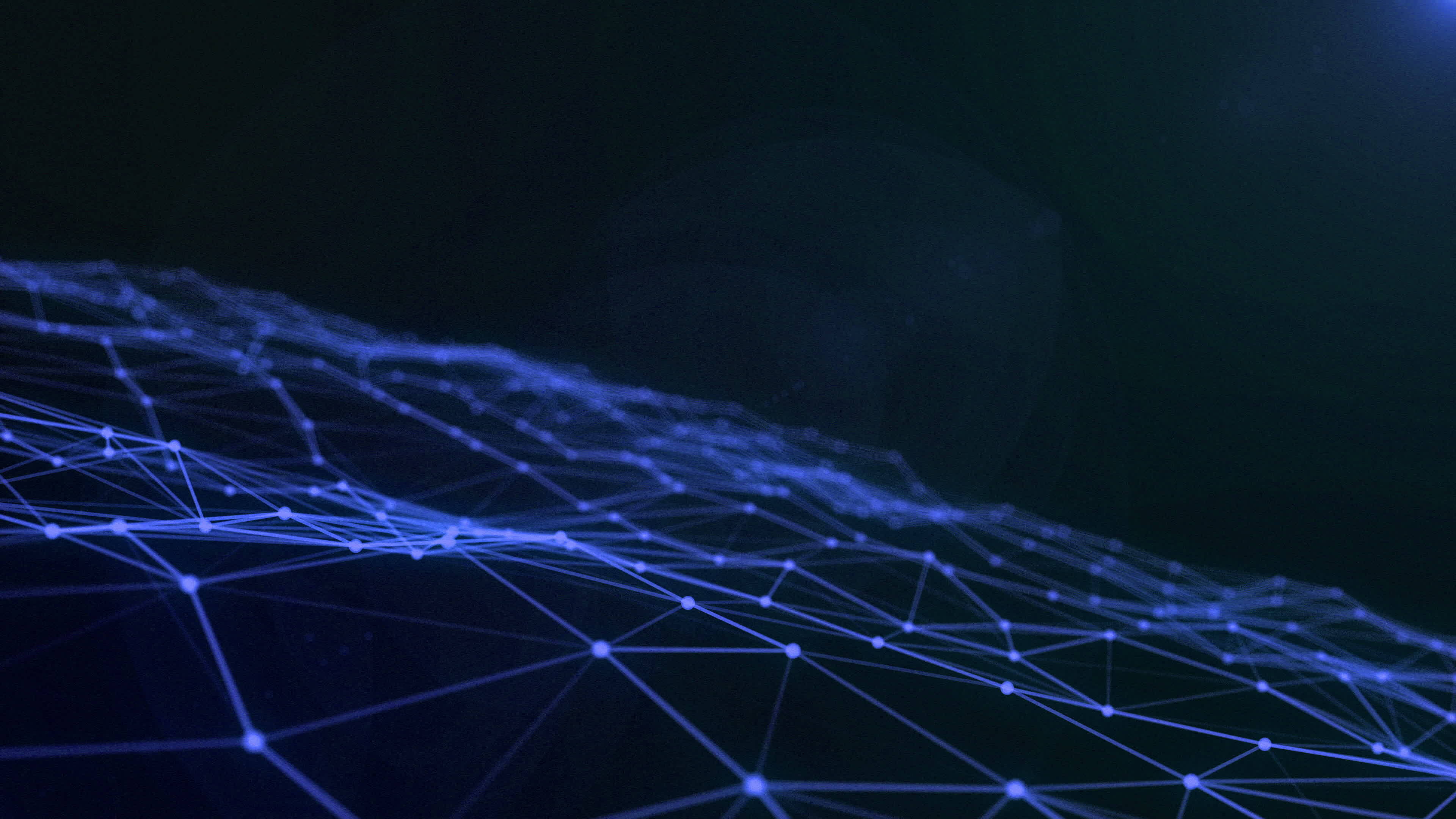 Blue plexus spinning space particle form, futuristic neon graphic Background, 3D technology ...