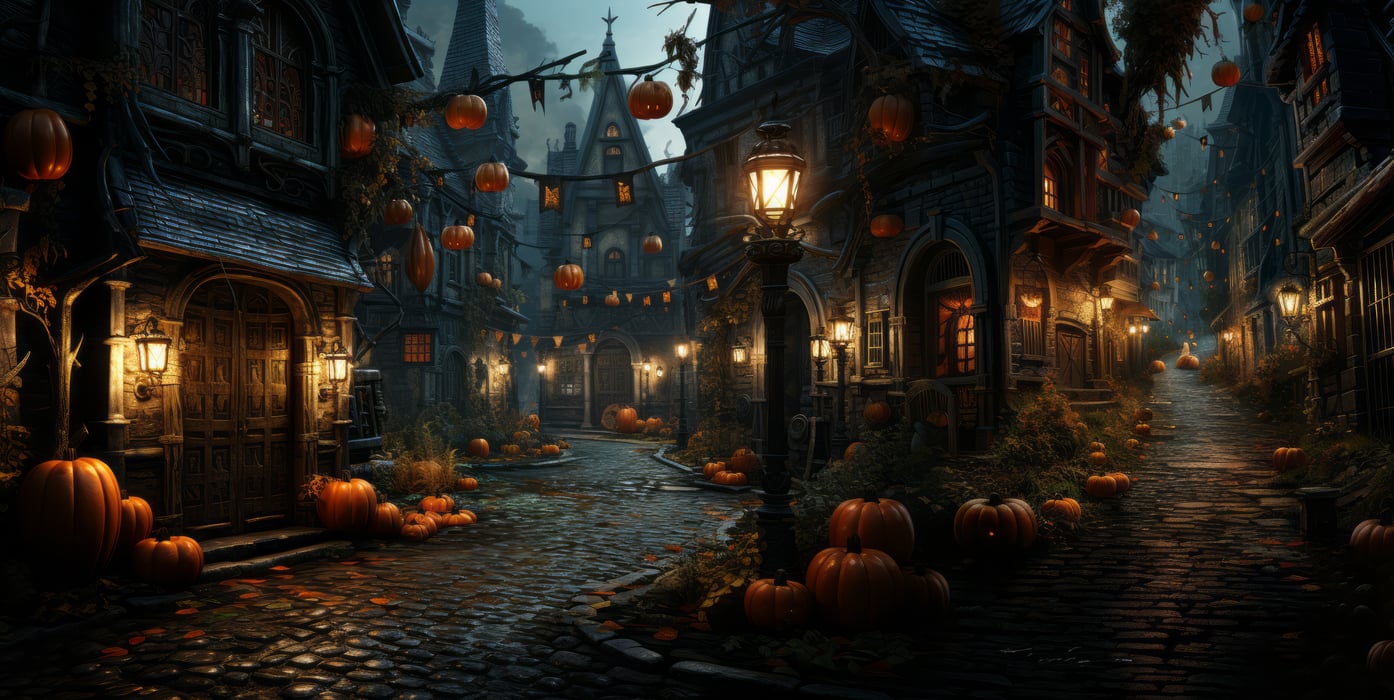 Halloween Town Stock Photos, Images and Backgrounds for Free Download