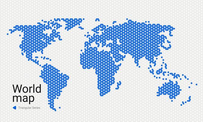 Hexagon World Map Vector Art, Icons, and Graphics for Free Download