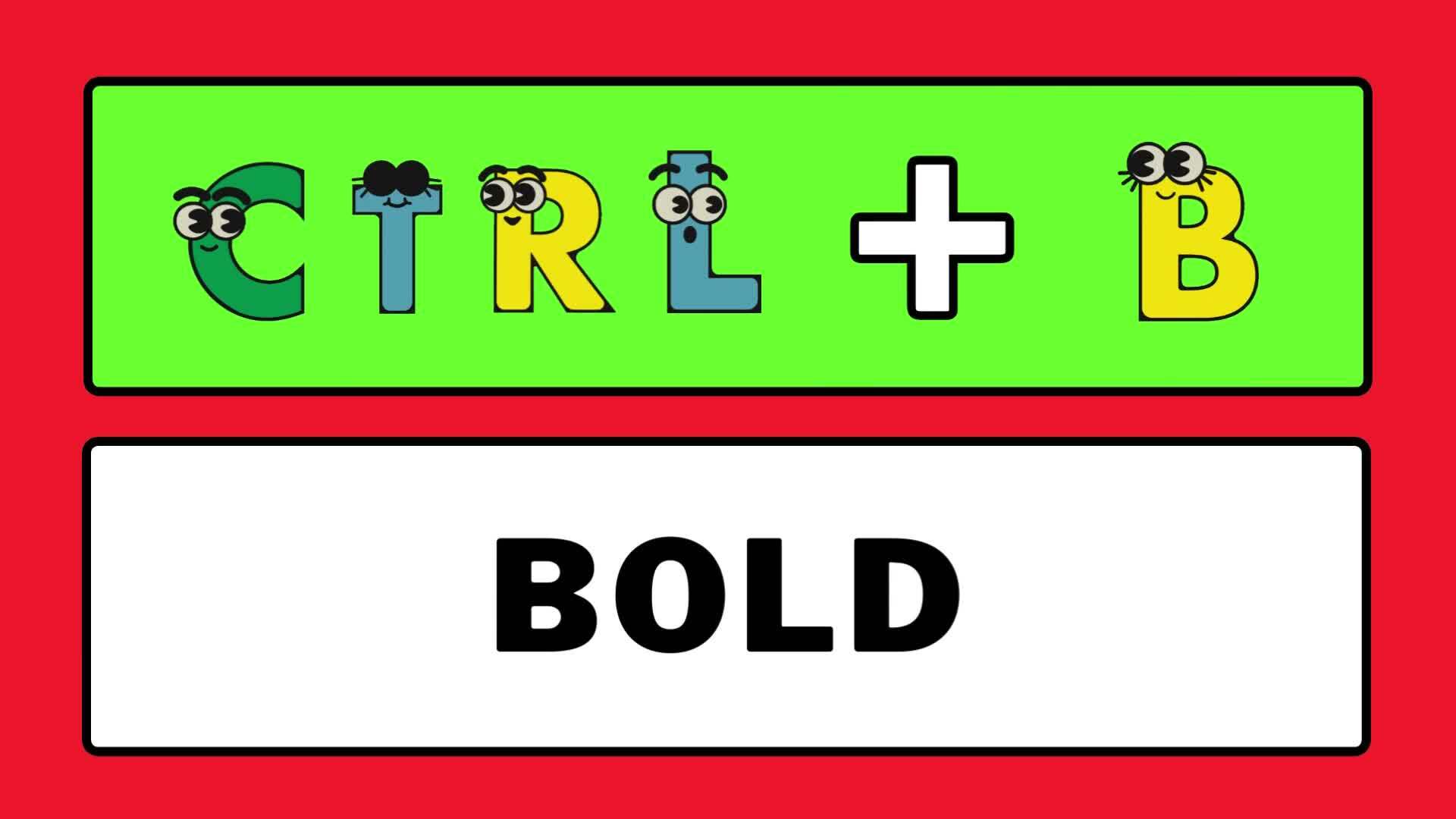 Cartoon Alphabets Computer Keyboard Shortcut Key Speeds Up The Work Of The Text Sortcut