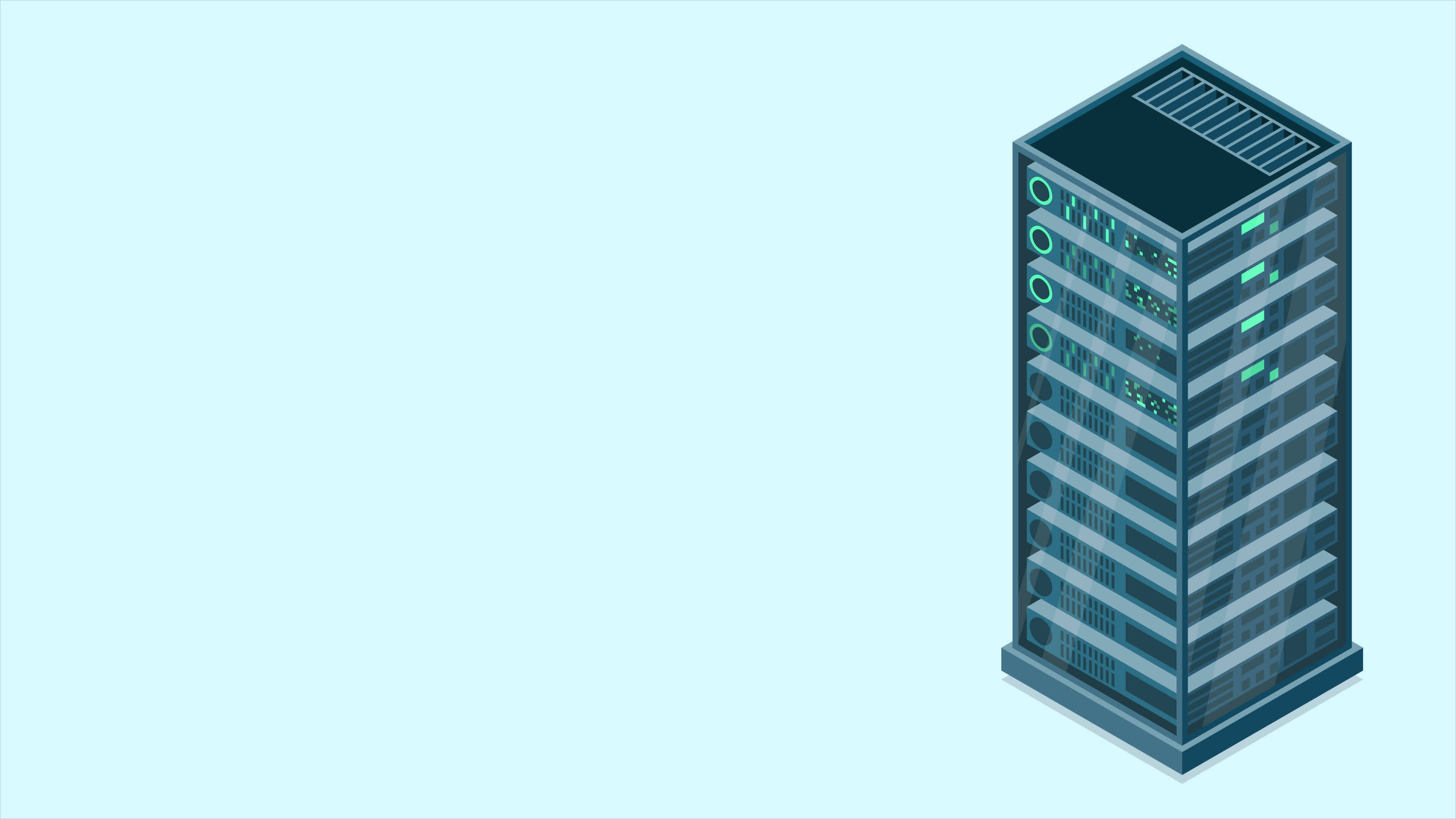 Isometric Server Animation Network Server Room 3d Computer Equipment