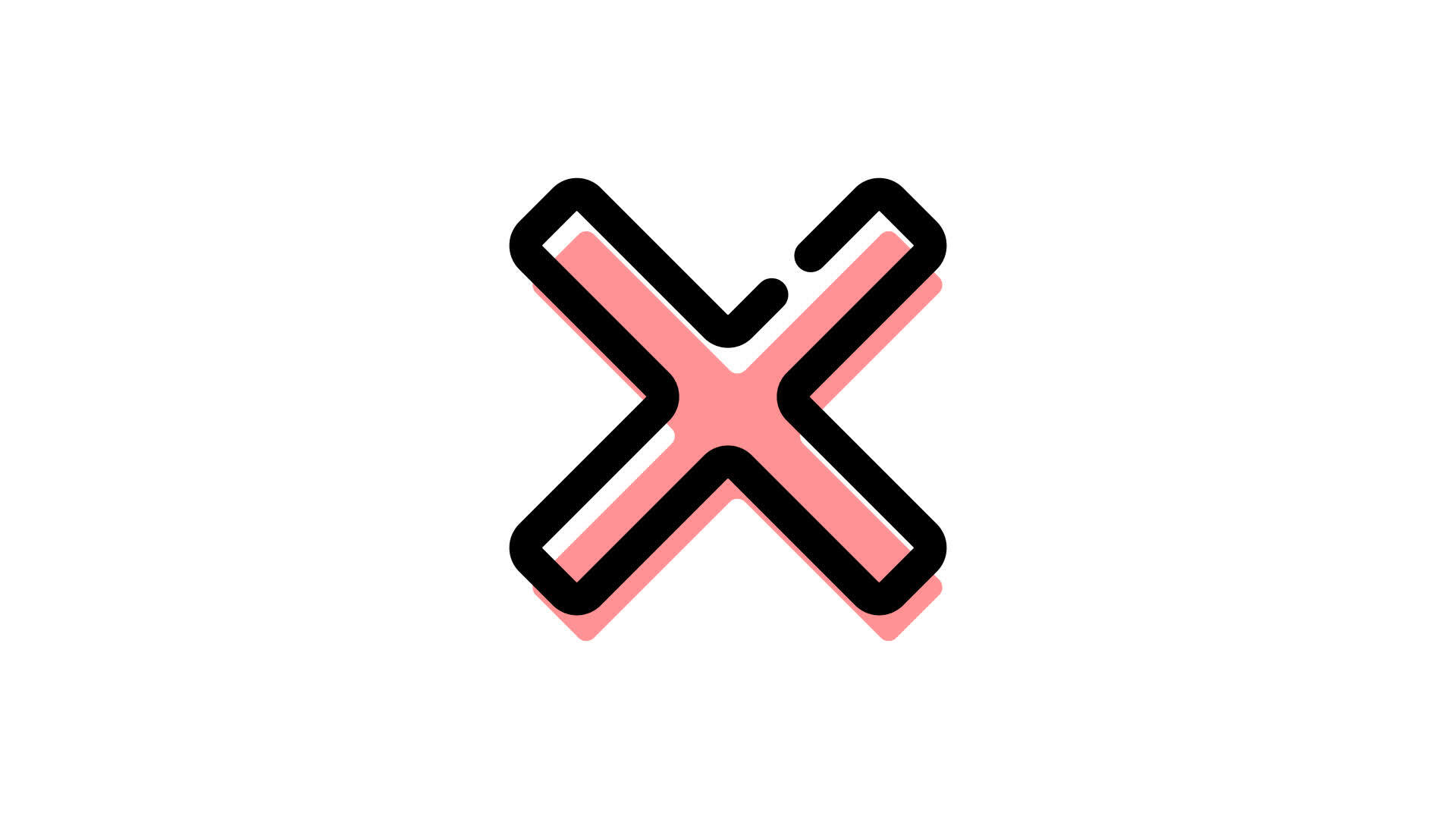Animated wrong icon with transparent background and easy to use ...