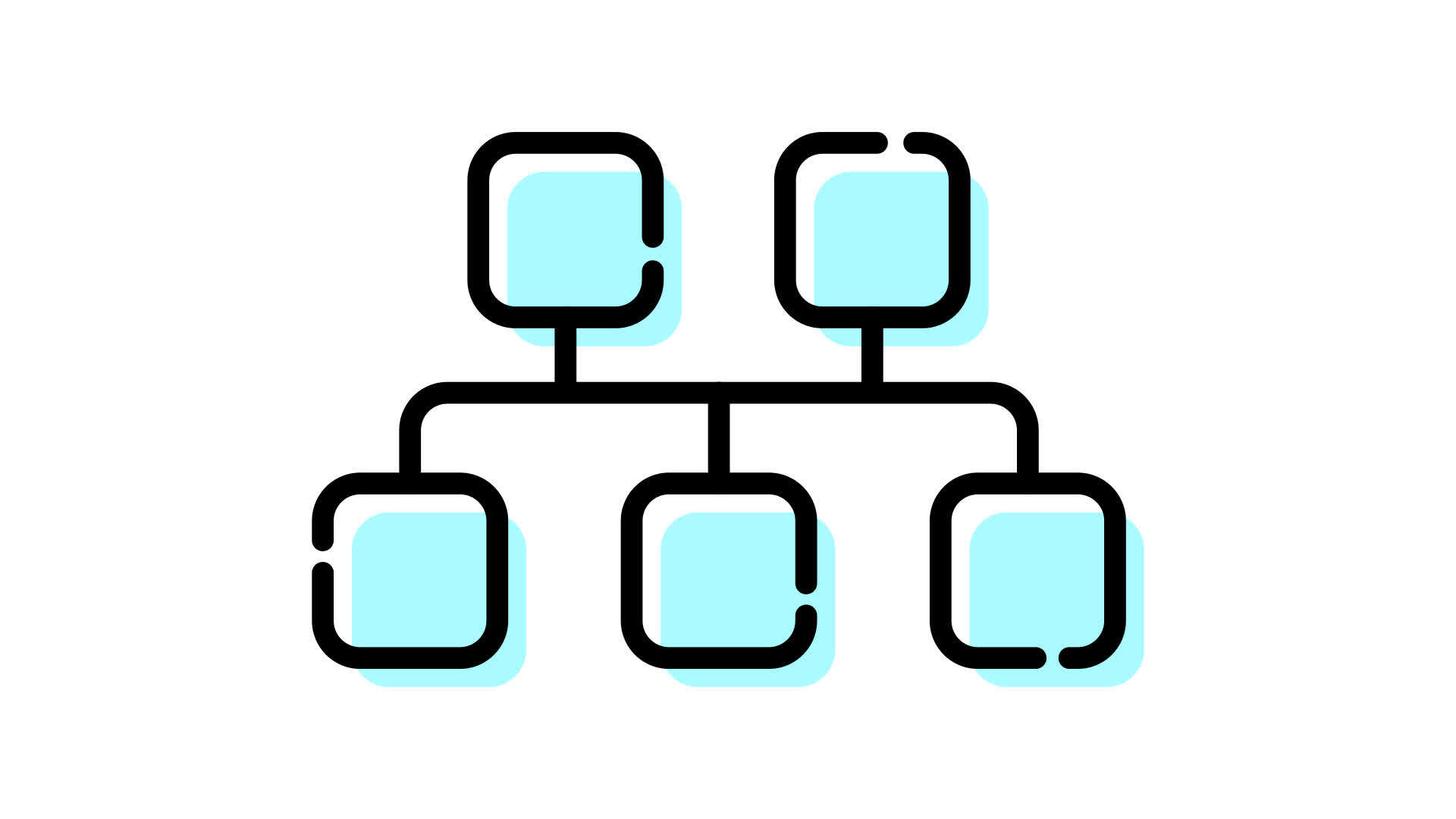Animated networking icon with transparent background and easy to use ...
