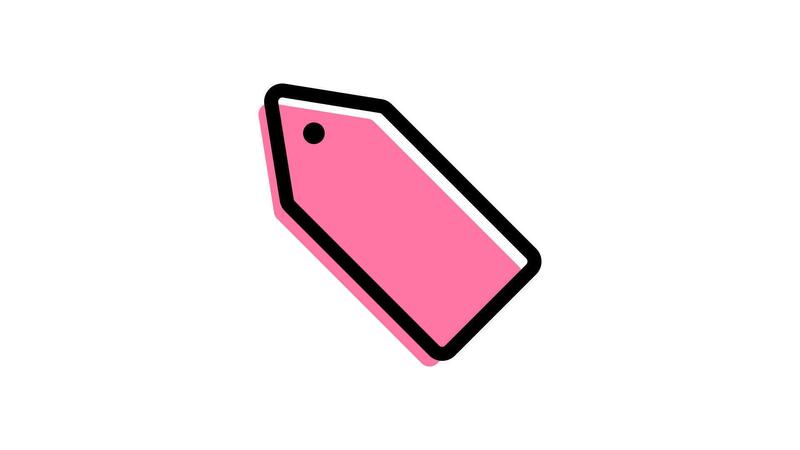 Animated tag icon with transparent background and easy to use 44613575 Stock Video at Vecteezy