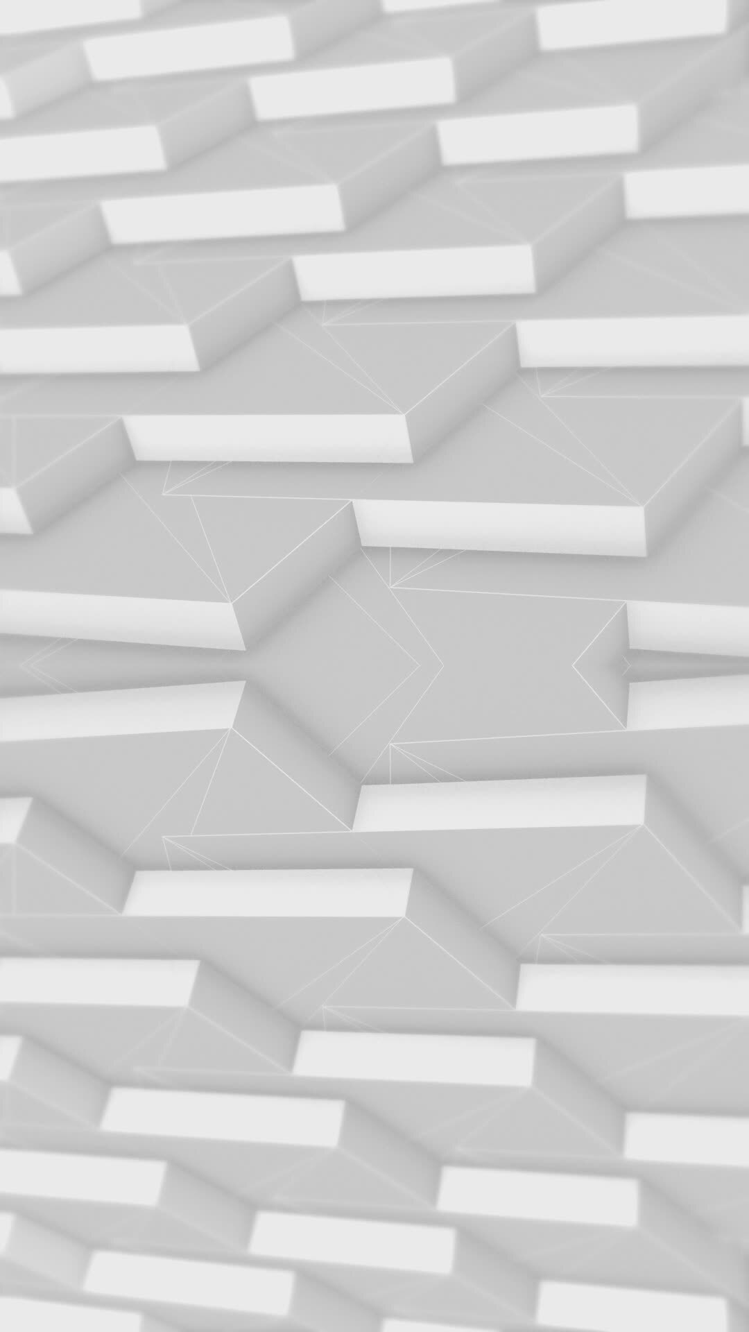 Vertical Clean White Abstract Geometric Background With Repeating Sawtooth Pattern Shapes And