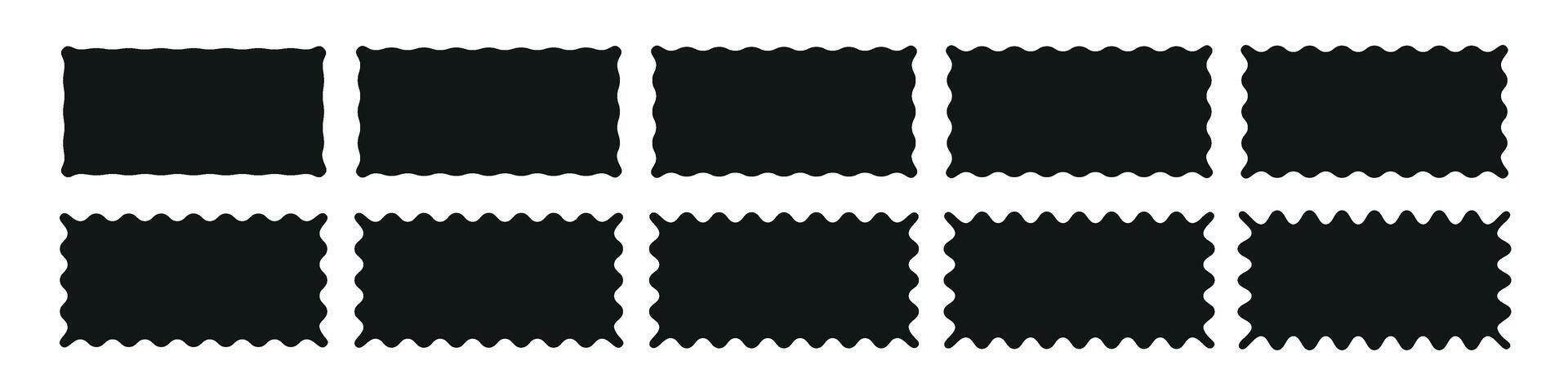 Scallop Rectangle Vector Art, Icons, and Graphics for Free Download