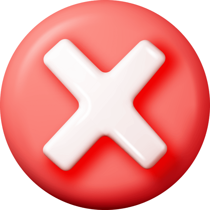 Wrong Mark PNGs for Free Download