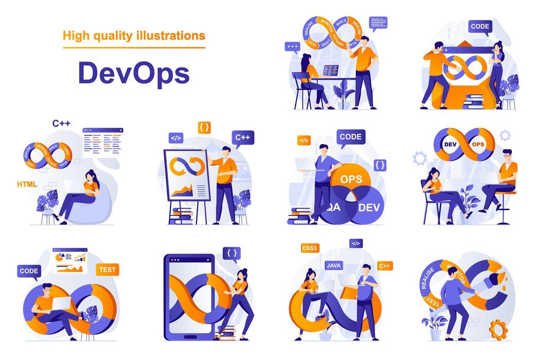 Devops Vector Art, Icons, and Graphics for Free Download