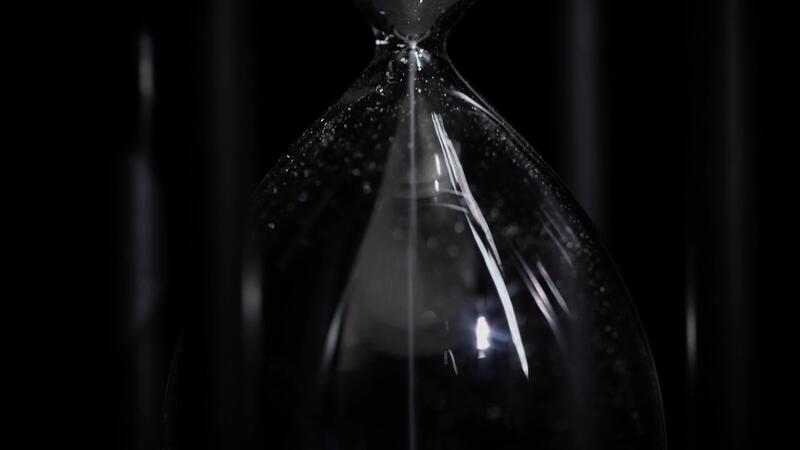 Hourglass White Sand Timer Concept For Time Running Out 1 44789818