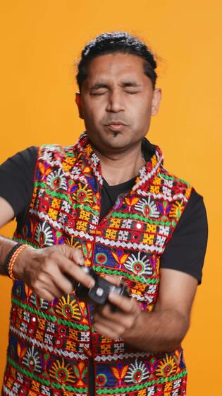 Vertical Gamer Annoyed After Losing Online Multiplayer Videogame Being Defeated By Rival