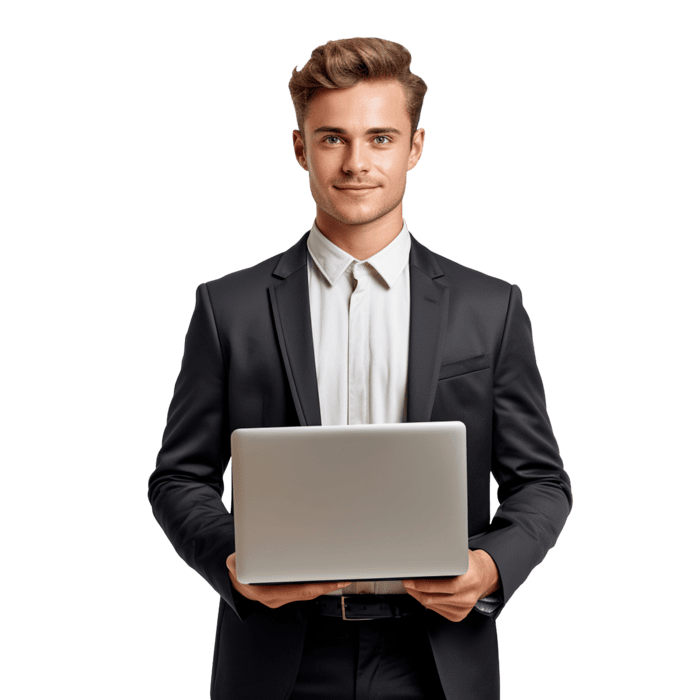 Man With Laptop PNGs for Free Download