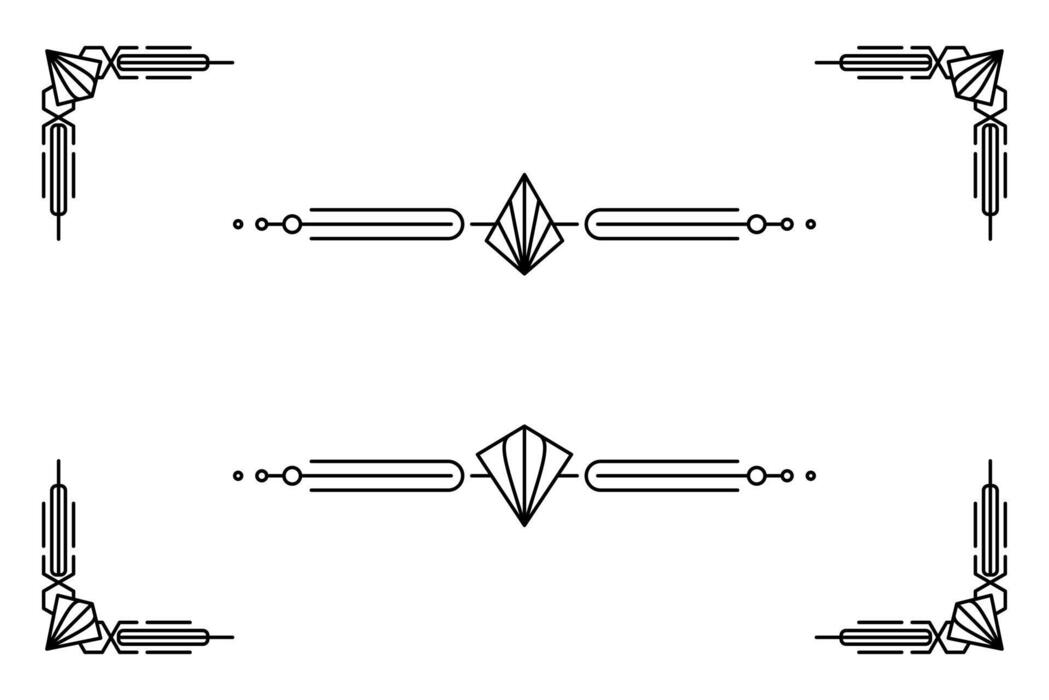 Art Deco Line Pattern Vector Art, Icons, and Graphics for Free Download