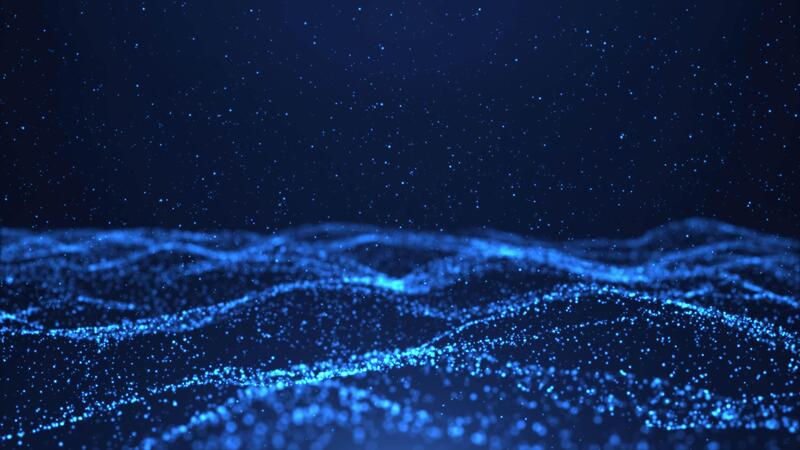 Abstract Particle Waves Background Lights Futuristic Digital Background C Waving Smooth Lines