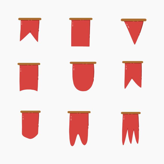 Red Pennant Vector Art, Icons, and Graphics for Free Download