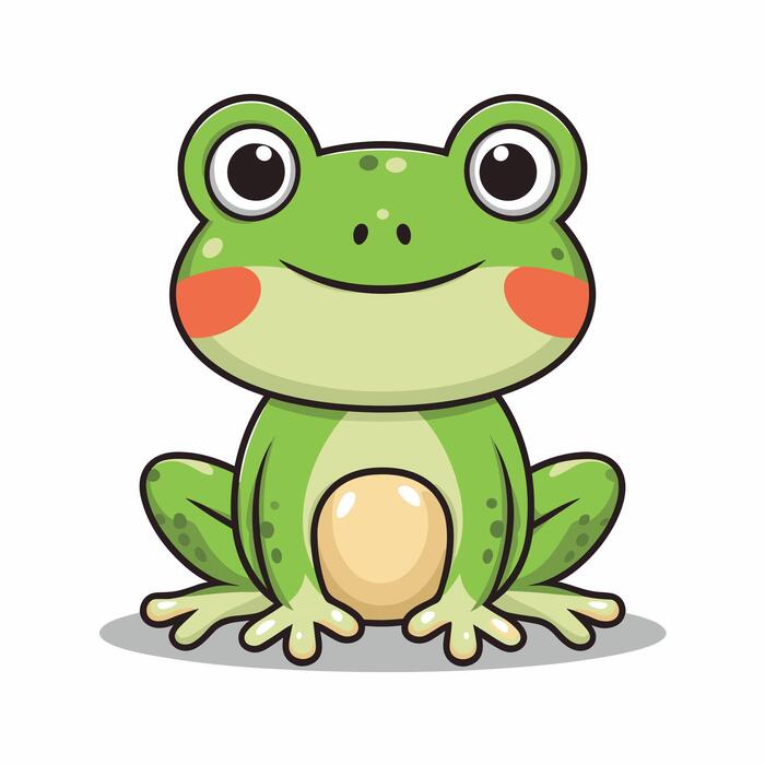 Cute Frog Cartoon Vector Art, Icons, and Graphics for Free Download