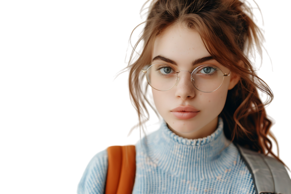 Girl With Glasses Pngs For Free Download