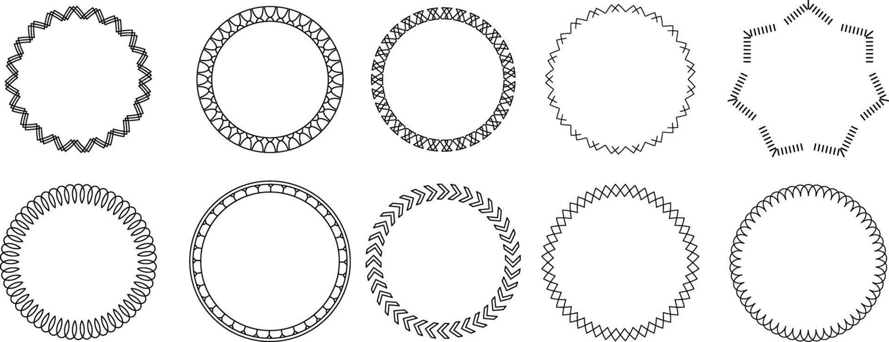 Decorative Circle Border Vector Art, Icons, and Graphics for Free Download