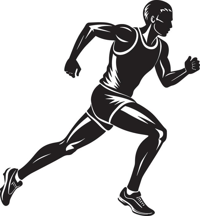 Athlete Running Vector Art, Icons, and Graphics for Free Download