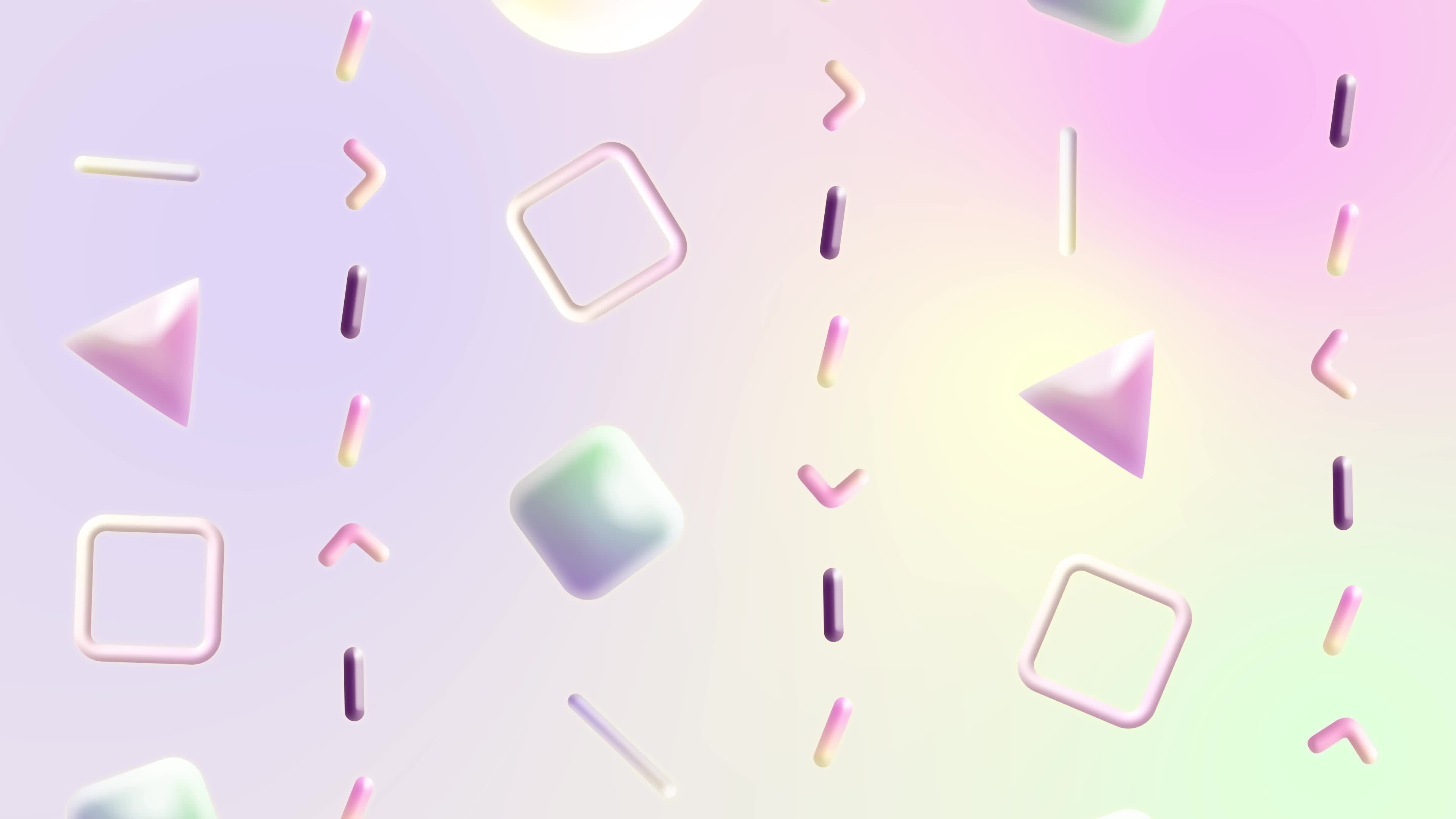 pastel geometric shapes and shapes on a pastel background 45344504 ...