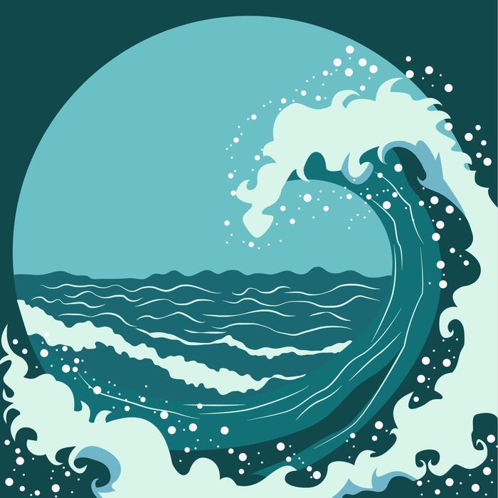 Great Wave Vector Art, Icons, and Graphics for Free Download