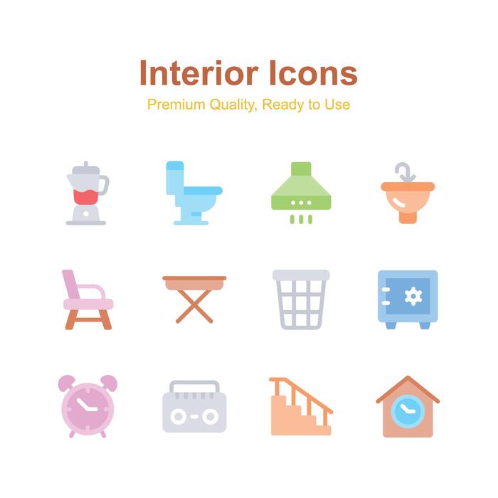 Interior Design Icons Vector Art, Icons, and Graphics for Free Download