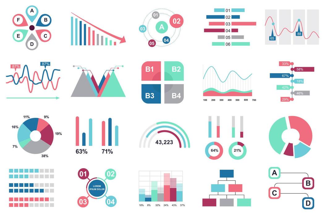 Data Visualization Vector Art, Icons, and Graphics for Free Download