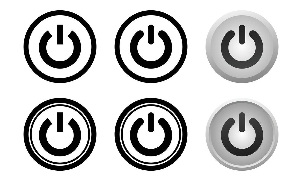 Power Button Vector Art, Icons, and Graphics for Free Download