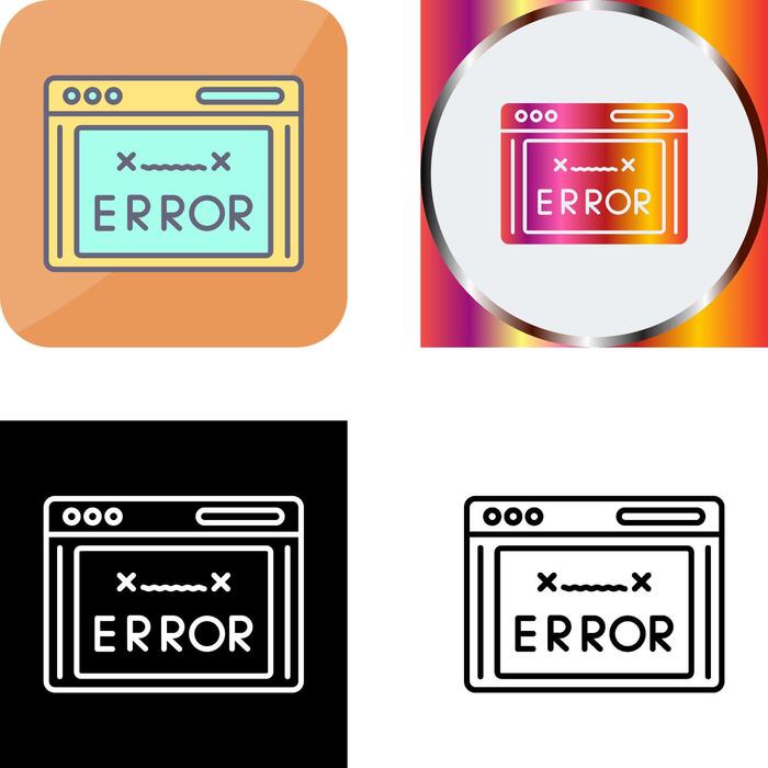 Error Sign Icon Vector Art, Icons, and Graphics for Free Download