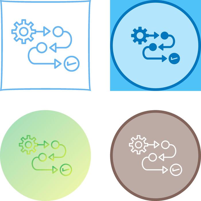 Process Flow Icon Vector Art, Icons, and Graphics for Free Download