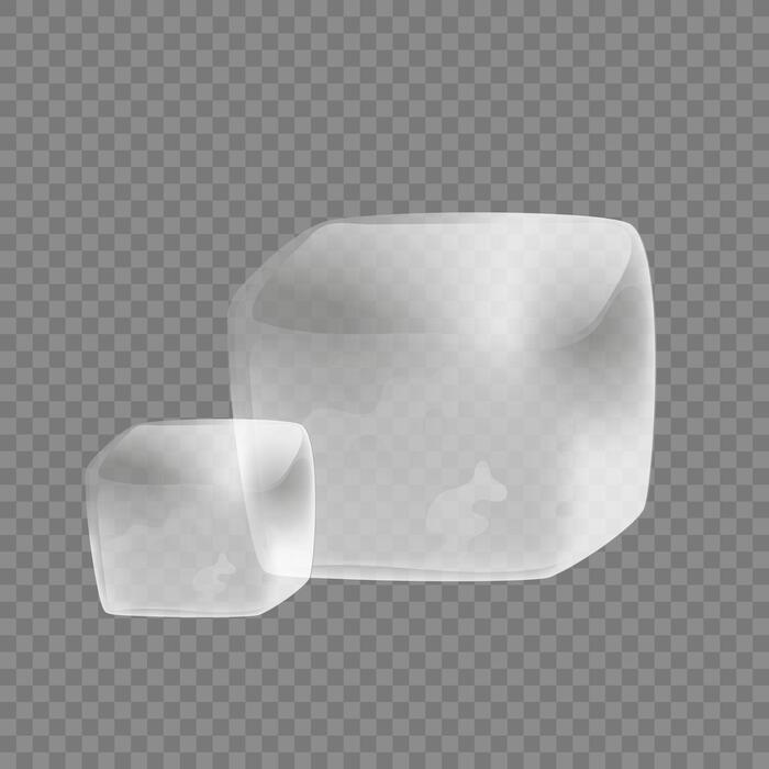 Realistic Ice Cube Vector Art, Icons, and Graphics for Free Download
