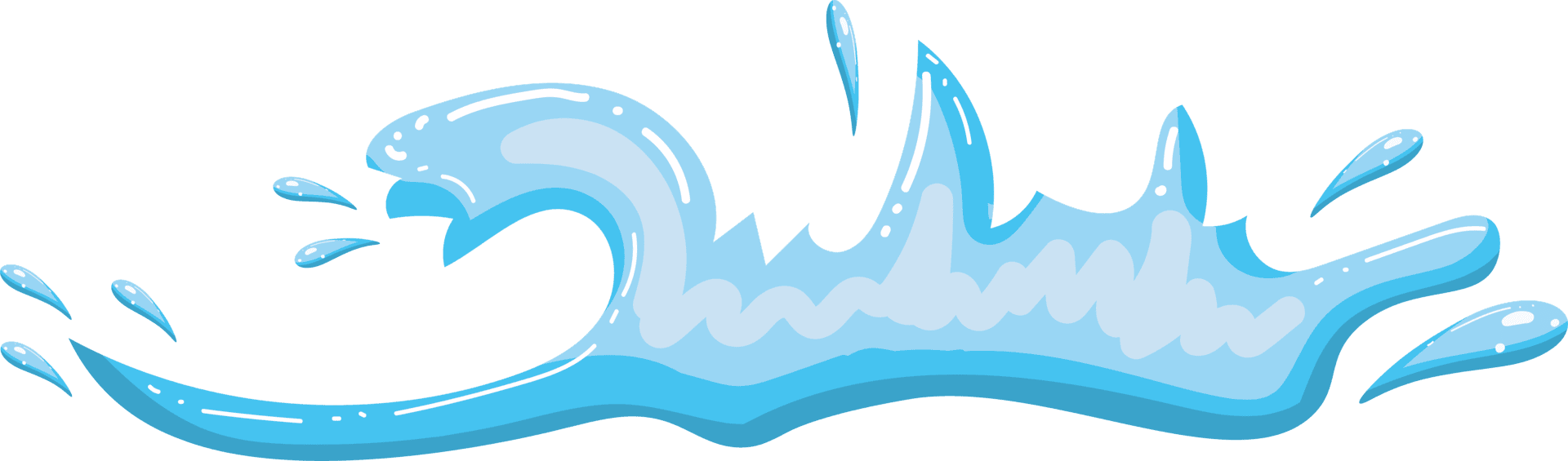 Cartoon Waves PNGs for Free Download