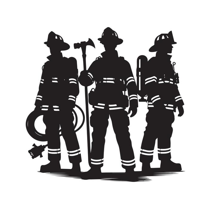 Firefighter Outline Vector Art, Icons, and Graphics for Free Download