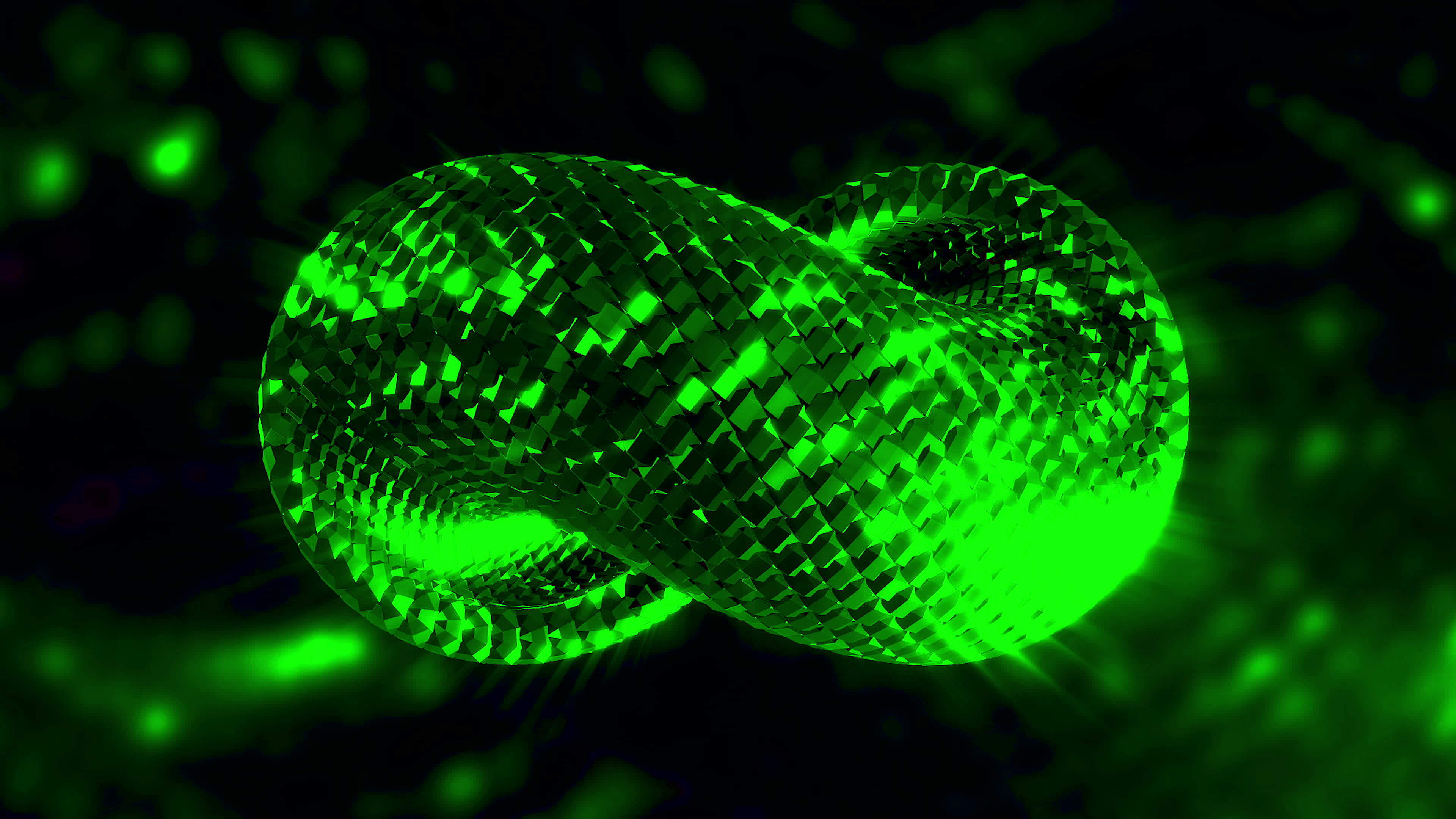 3D twisted spiral moving looped. Motion. Loop moves in loop in zero ...