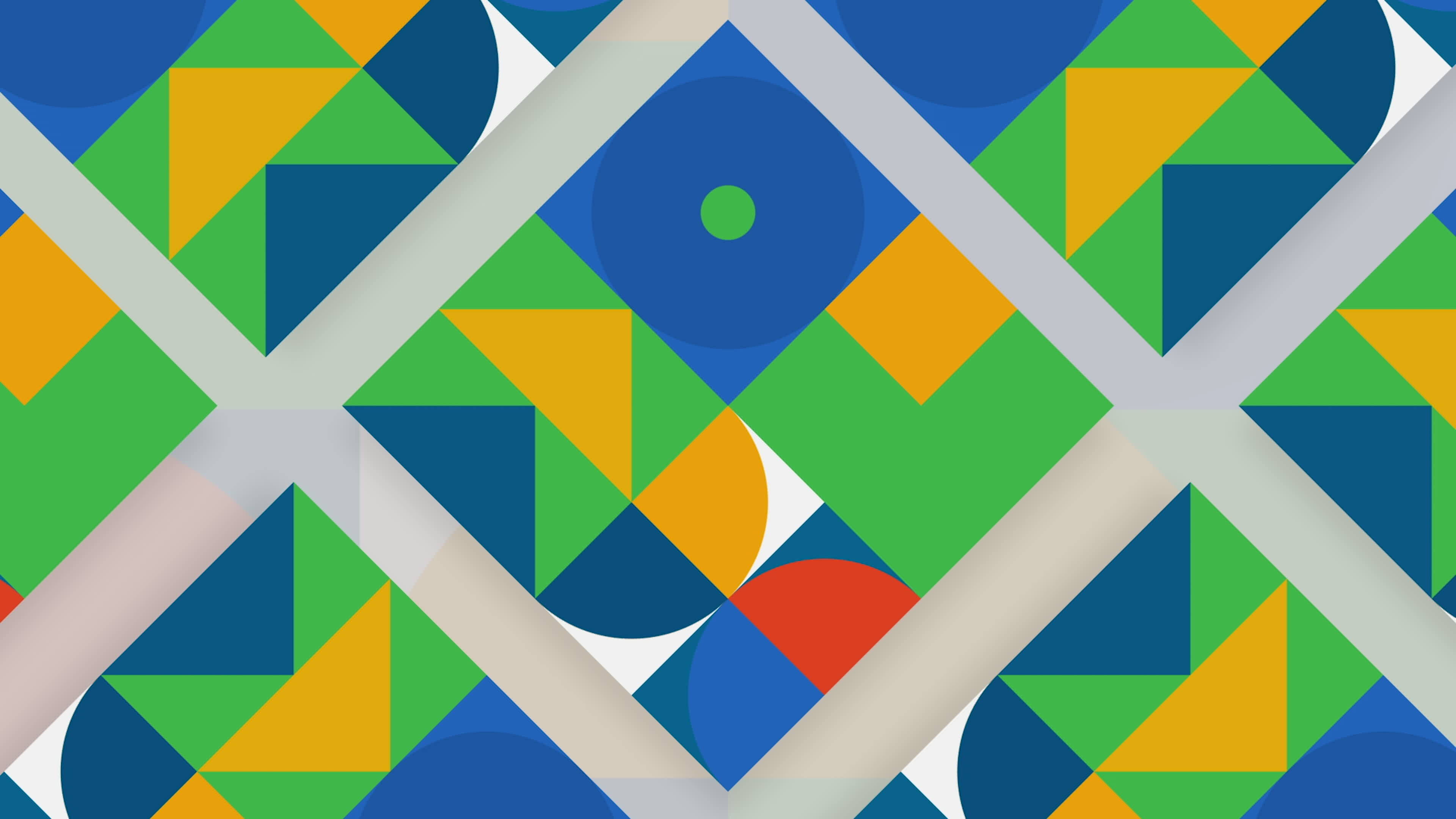 Seamless loop rhythmic motion of flat bright figures, seamless loop ...