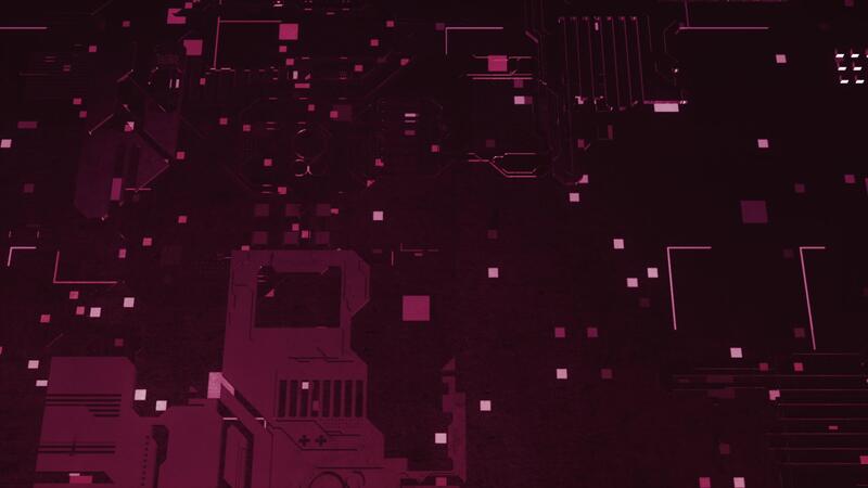 Impressive animation shows data flow in a motherboard in pc. Motion ...