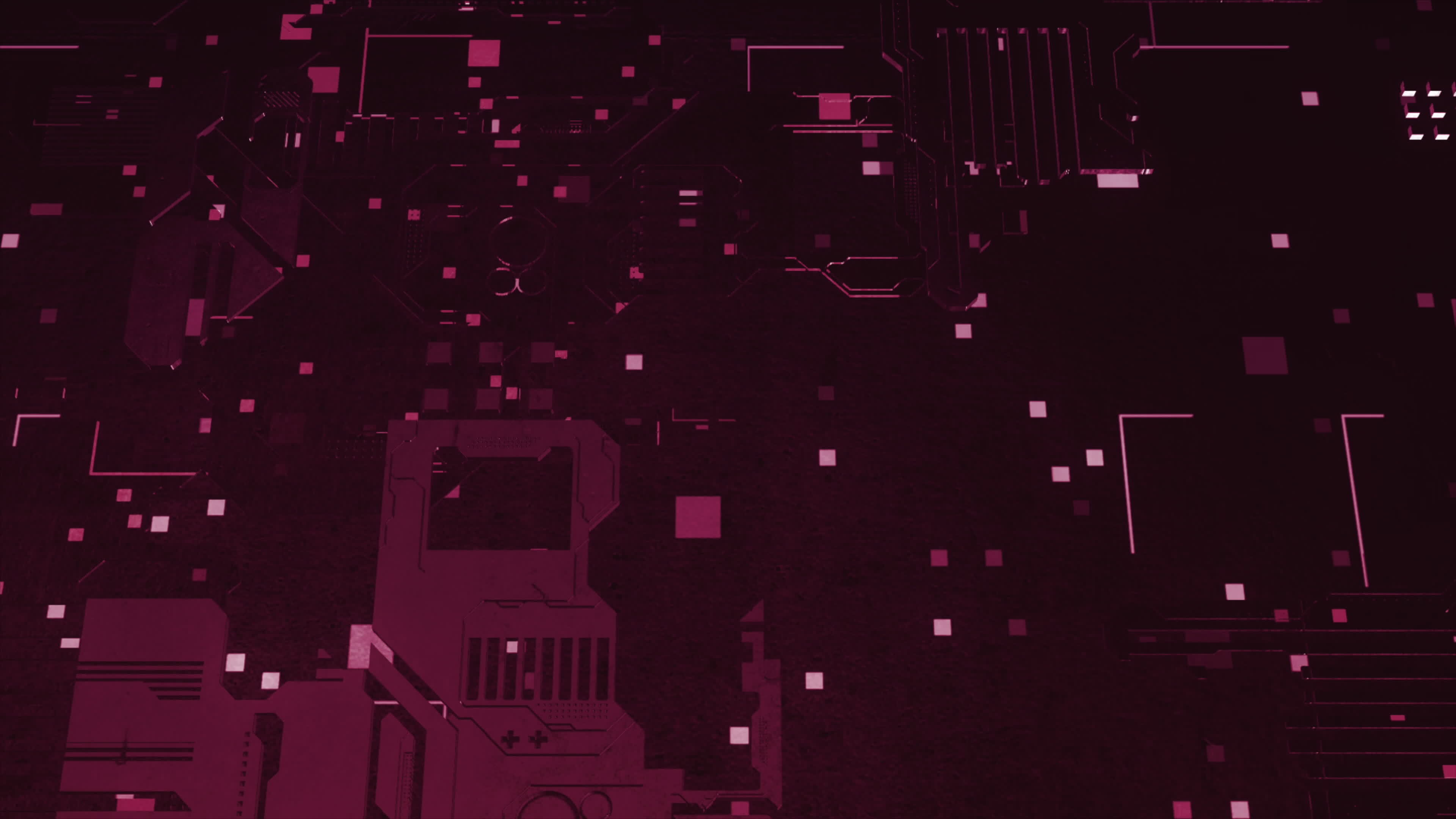 Impressive animation shows data flow in a motherboard in pc. Motion ...