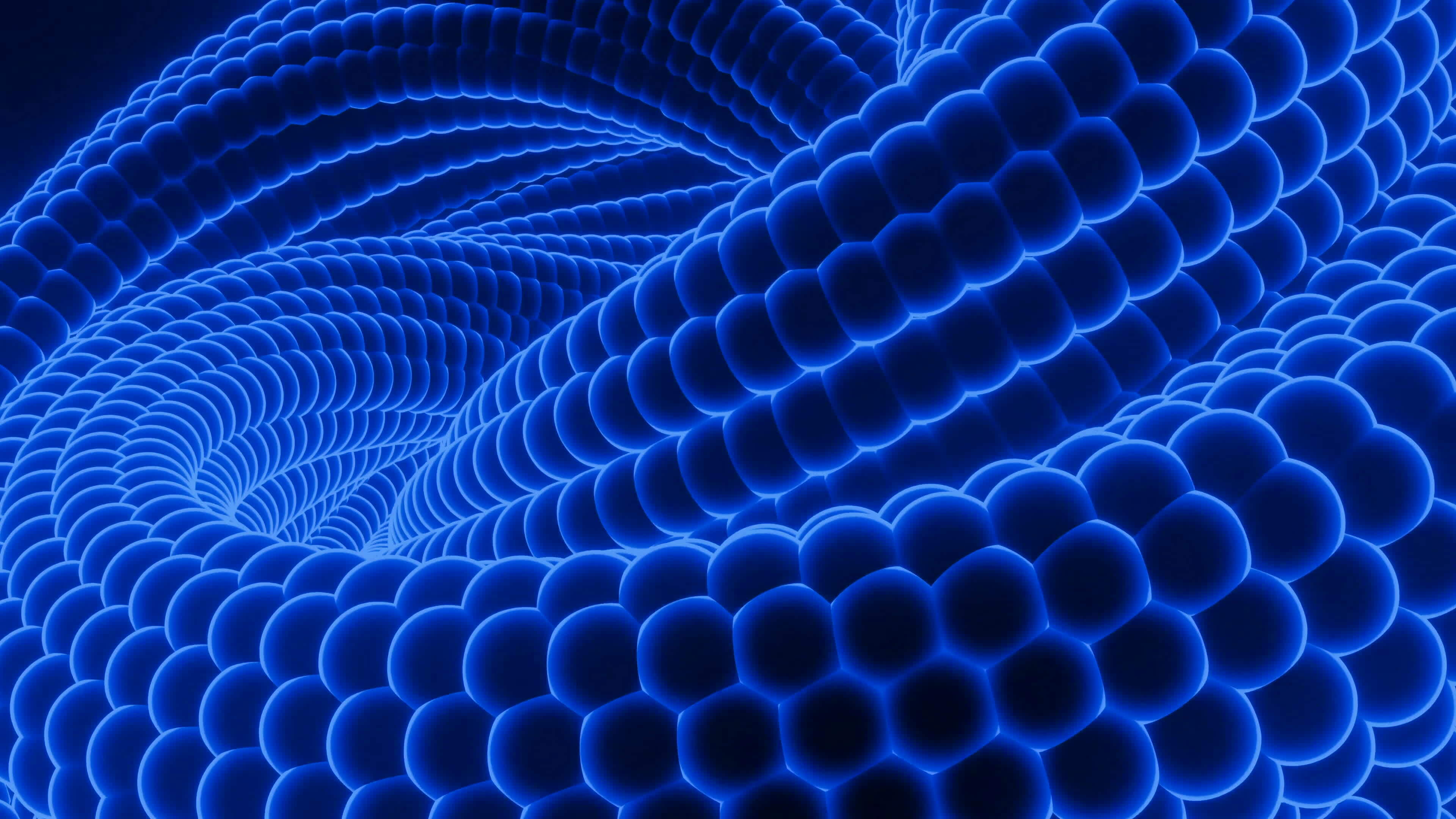 3D spiral with snake texture. Design. Hypnotic animation with unfolding spiral of snake ...