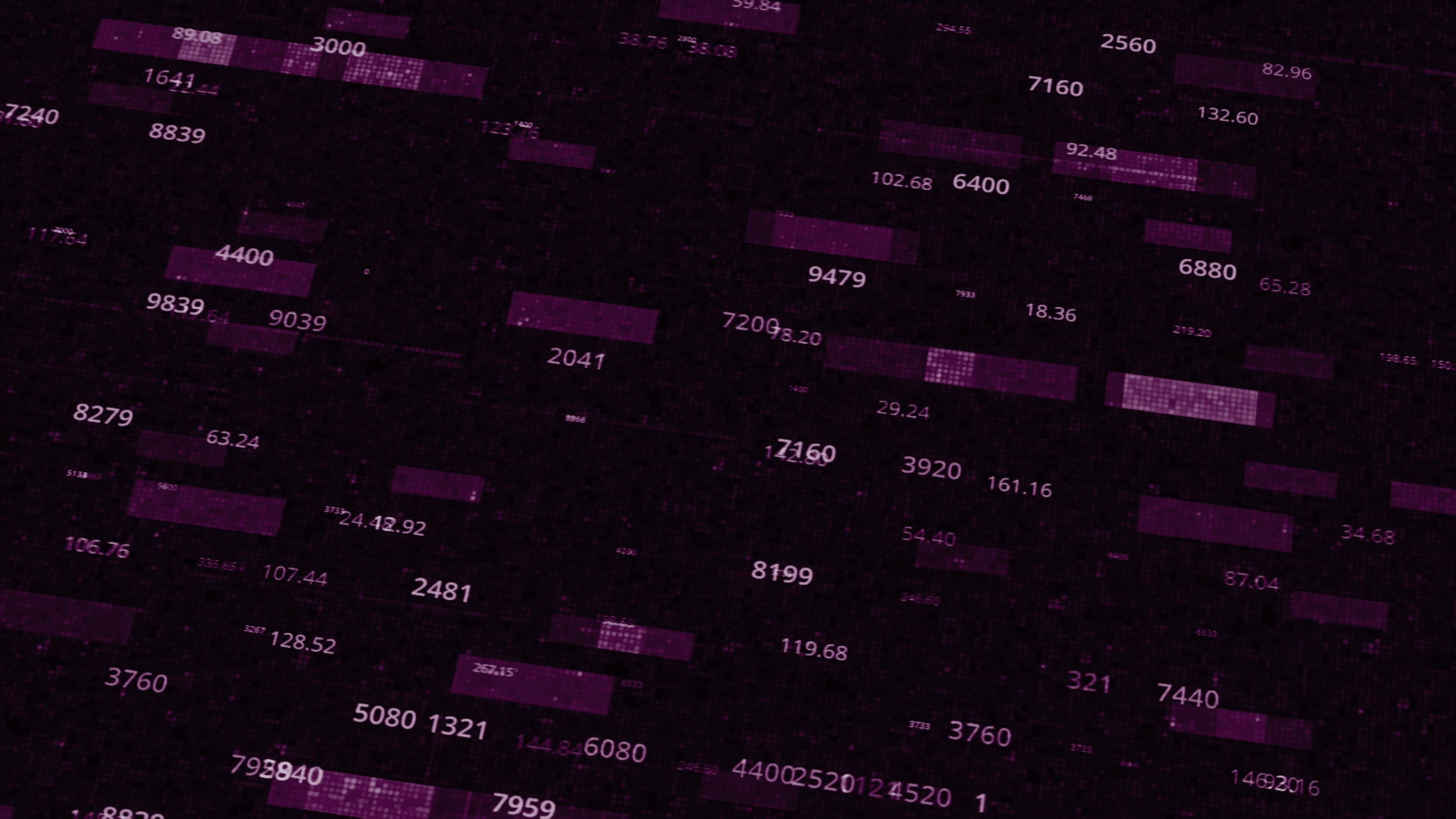 Big Data Digital Code Running Through The Futuristic Information Technology Computer Animation