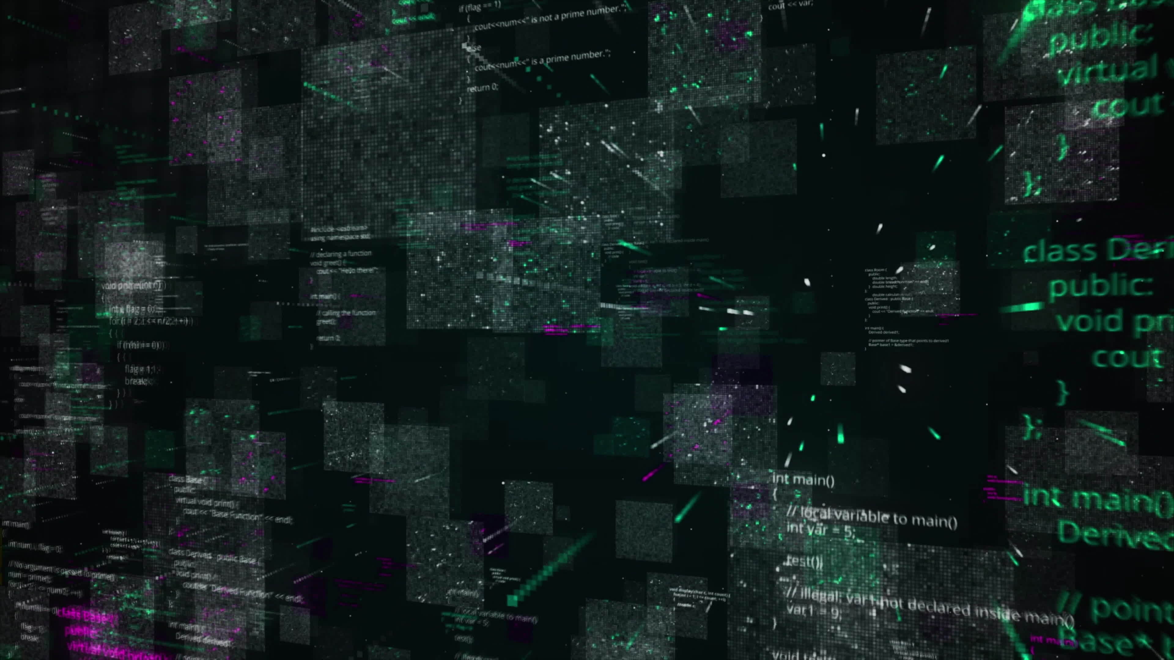 Futuristic Hi Tech Graphic Interface Of A Computer Program Seamless Loop Animation Digital
