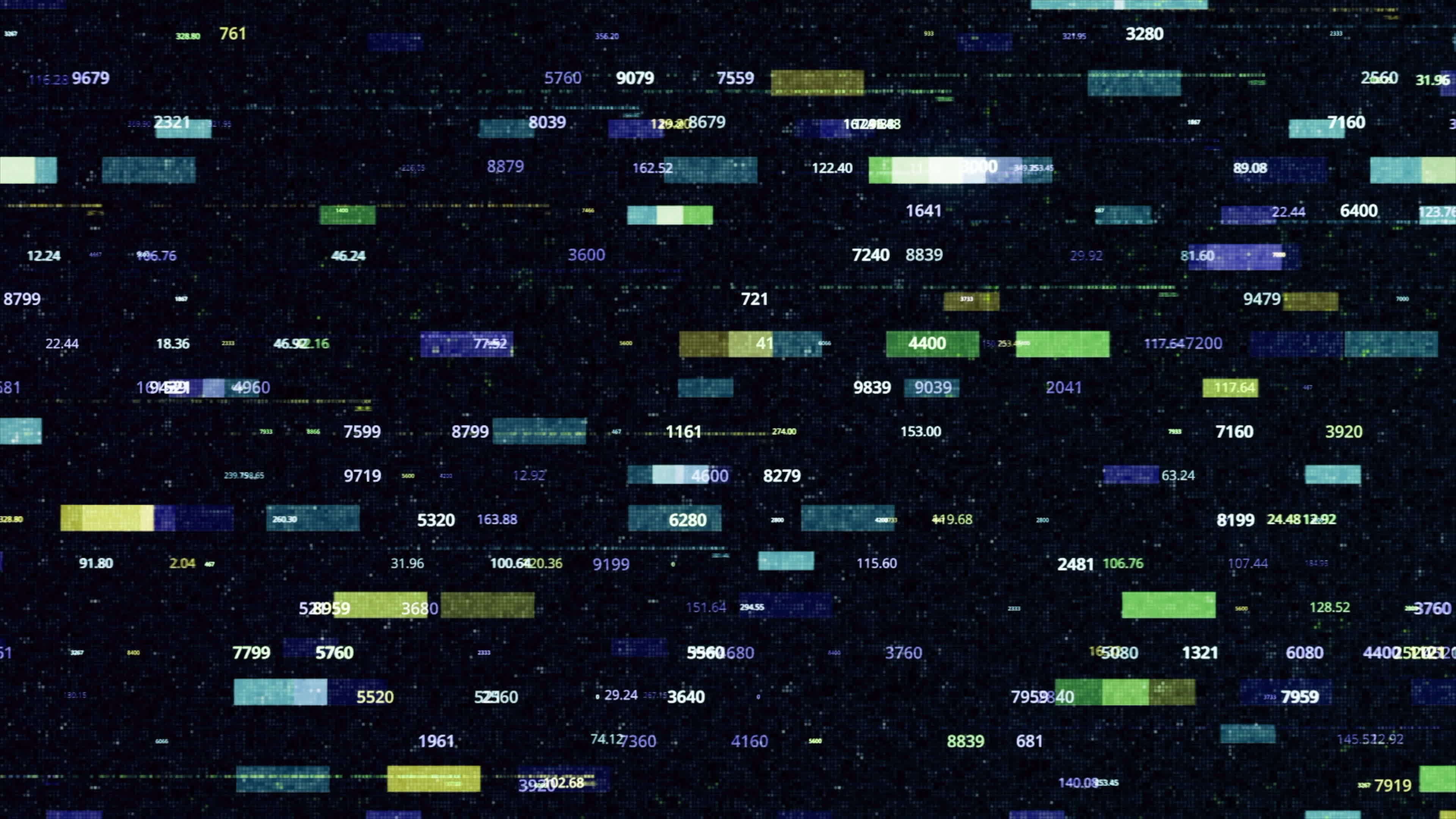 Big Data Digital Code Running Through The Futuristic Information Technology Computer Animation