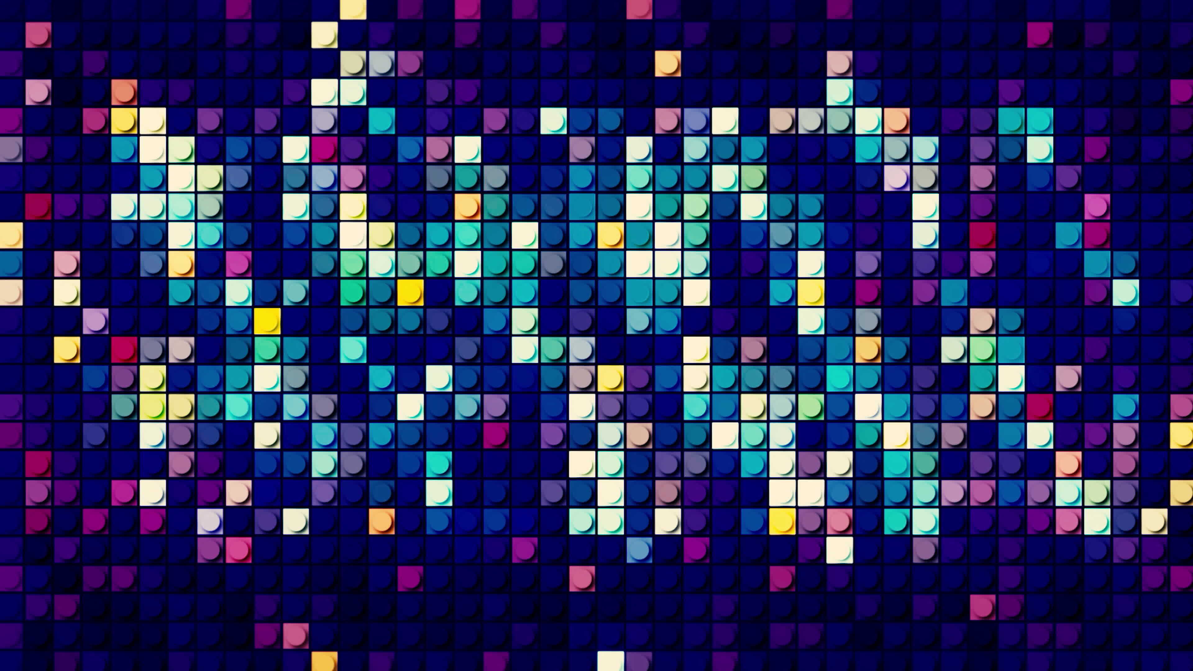Abstract shiny light pixel block moving background, seamless loop. Motion. Pixelated ...