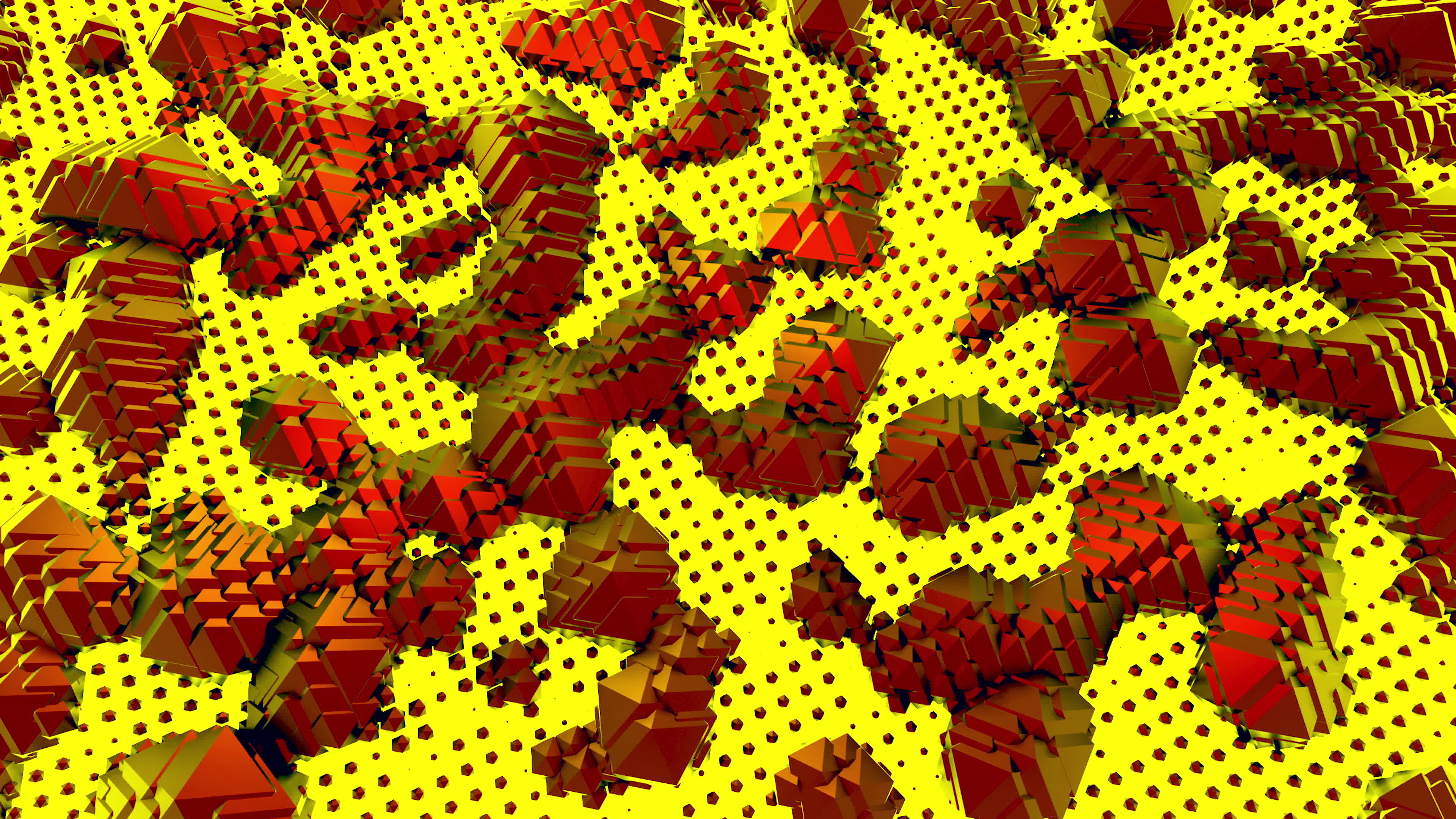 Futuristic Abstract Cubic Grid With Seamless Wave Animation Design Abstract Technological