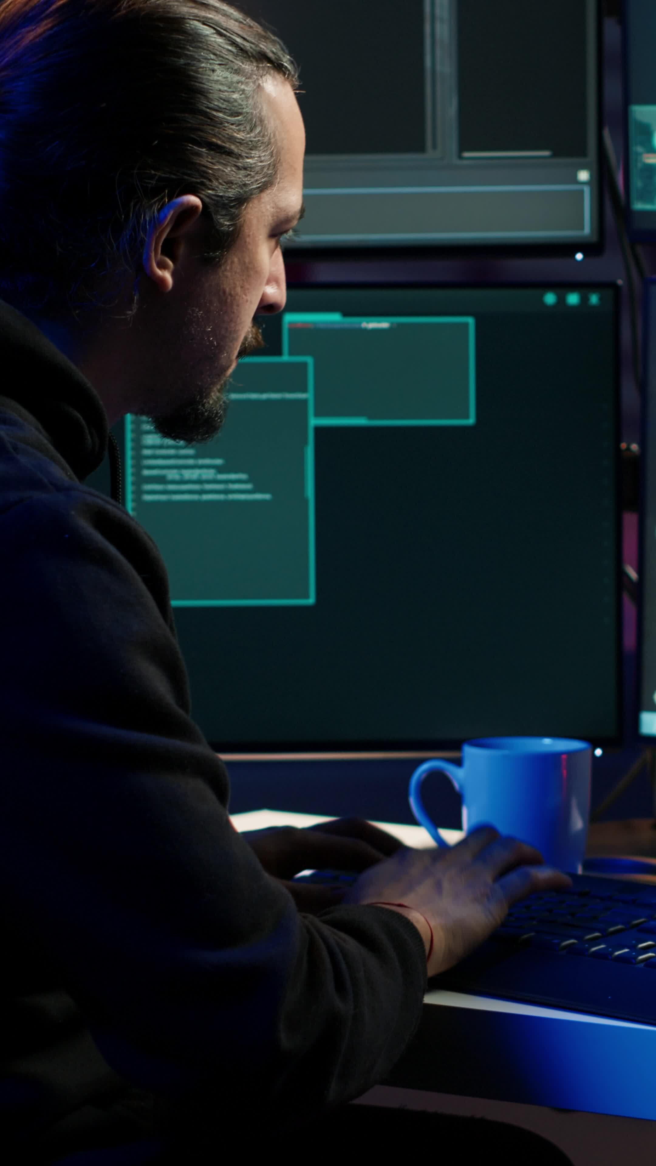 Hacker Coding Stock Video Footage For Free Download